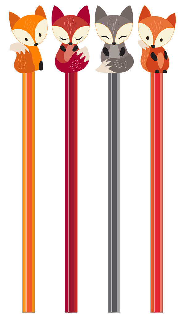Sweetie Fox Eraser & Pencil Duo Set of 4 - Streamline Imagined Retail