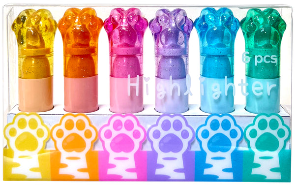Paw Print Highlighters - Streamline Imagined Retail