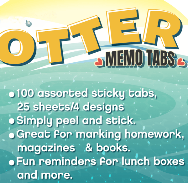 You Otter Know Memo Tab Set - Streamline Imagined Retail